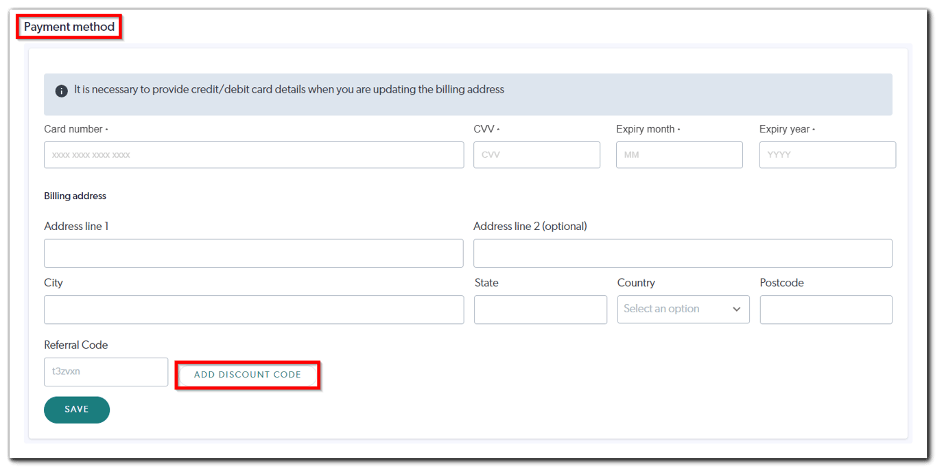 How to Apply a Discount Code