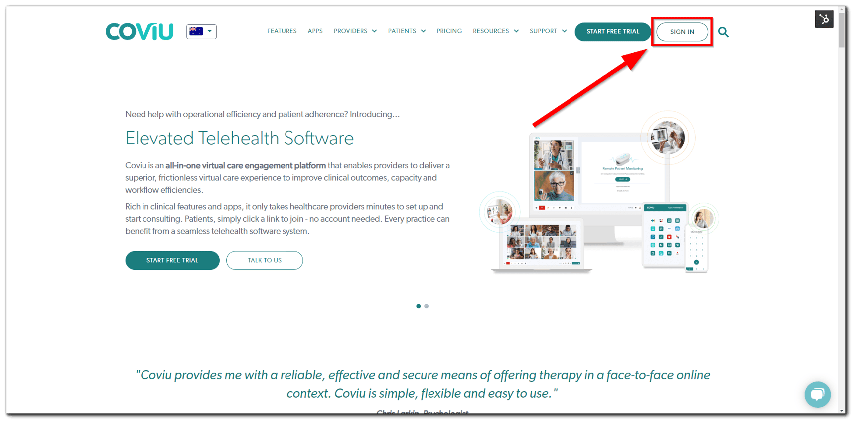 How to Log in to Your Coviu Account