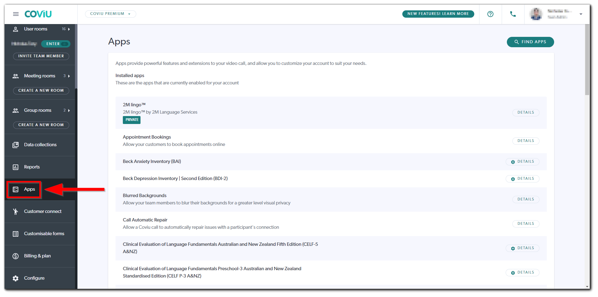How to Manage Coviu Apps