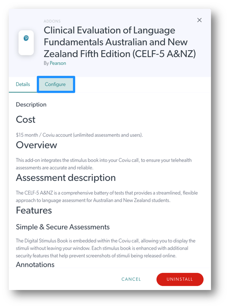 How to Install and Use Pearson Assessments in Coviu