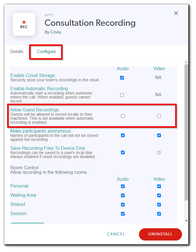 How to Disable Call Recording for Clients or Patients