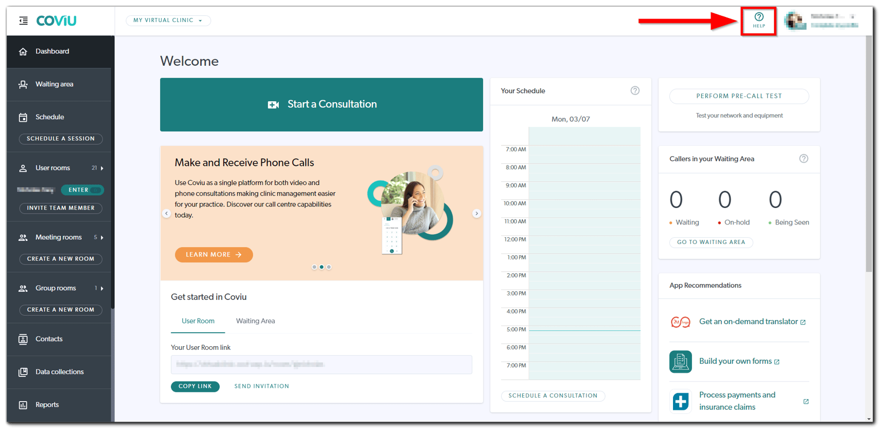 How to Use Coviu’s Help Hub