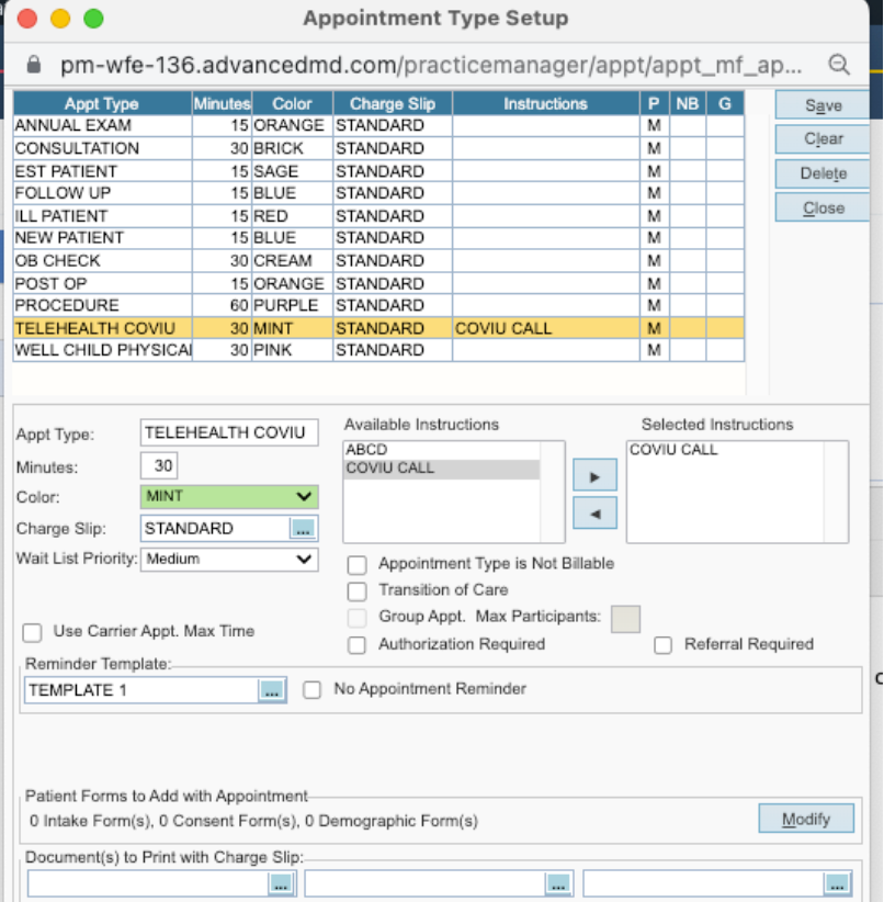 How to Integrate Coviu and AdvanceMD