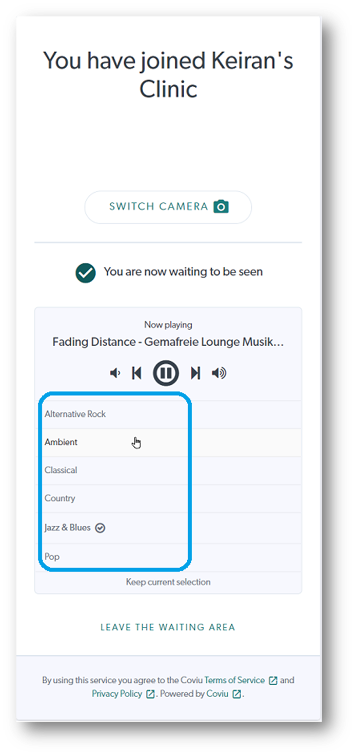 How to Change the Waiting Room Music for Waiting Guests