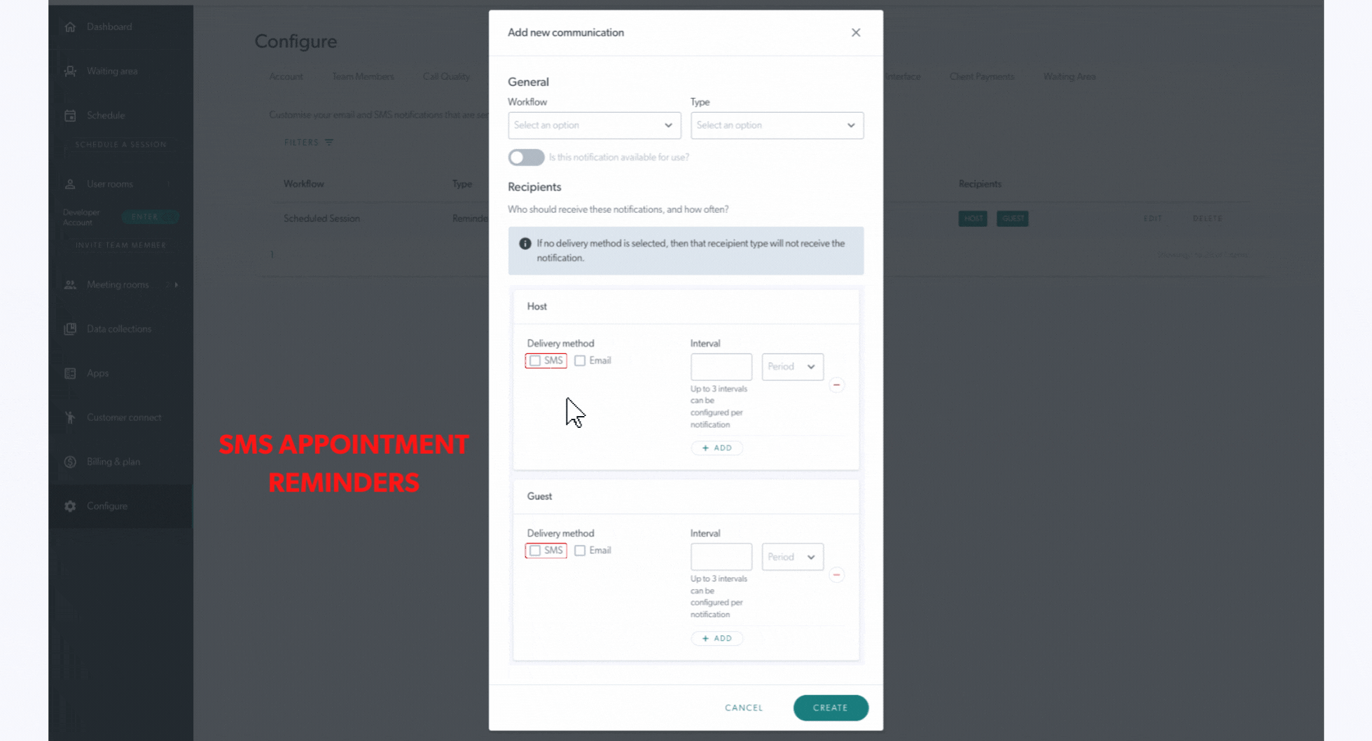 SMS Appointment Reminders, SMS Limits & SMS Usage Tracker